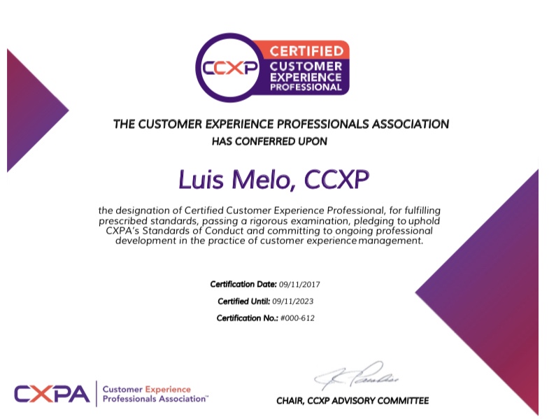CCXP Renewed by the CXPA – Doctor CX